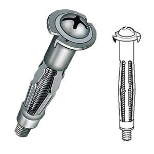 【特長】●新建材・石膏ボード・中空構造壁に。あらゆる中空壁面への器具の取りつけに。●傘が開いてガッチリ固定。●合板壁面に。通信器具、分電盤、スイッチ盤、棚受などの取りつけに。【仕様】●メーカー:ジェフコム●型番:A514H●商品名:ボードア...