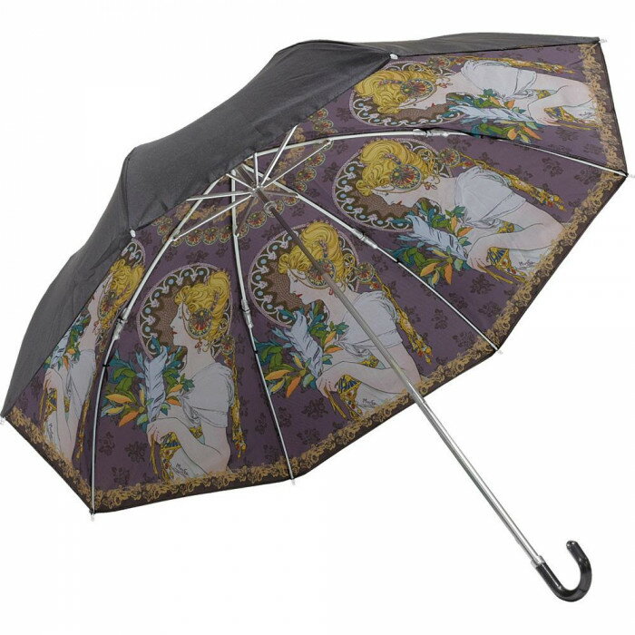 ほかの名画折りたたみ傘はこちらから！fk094igrjsいつもカバンにいれて、突然の雨に備えてください。晴雨兼用なので、日差し除けにも大活躍です。安心のUVカット率99%!サイズφ85×L73cm(広げた時のサイズ)、親骨の長さ:50cm(...