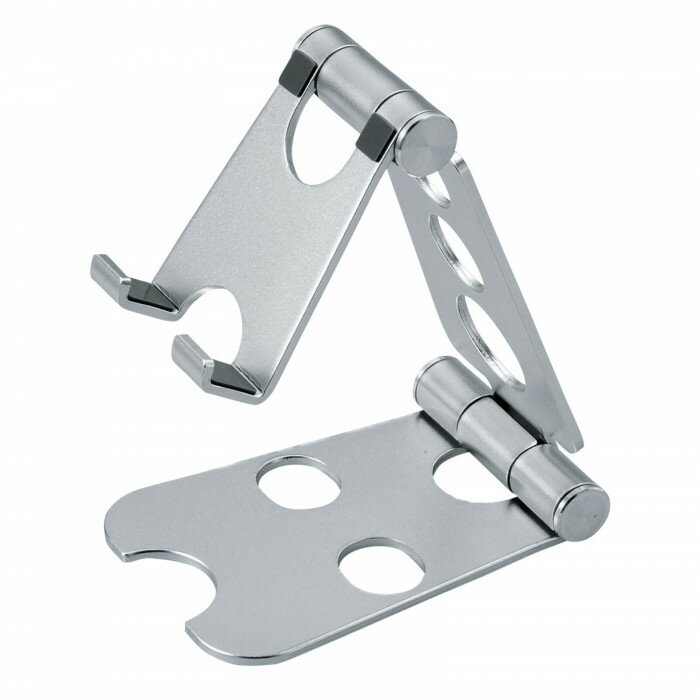 fk094igrjs2カ所の可動で自由に角度が調整できる「タブレット&スマートフォンスタンド」。軽量で丈夫なアルミ合金で、たためばコンパクトに◎。スタンド部とベースの裏側には滑り止め付きで、タブレットやスマートフォンが動きにくく、安定して設...