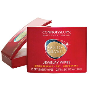 商品名コノシュアー ジュエリーワイプス　25枚入商品説明使い捨てタイプの貴金属用クリーナーです。ゴールド、シルバー、プラチナをさっと拭くだけで、アクセサリーの光沢が元通りになります。インディアンジュエリー、ハワイアンジュエリーのメンテナンス...