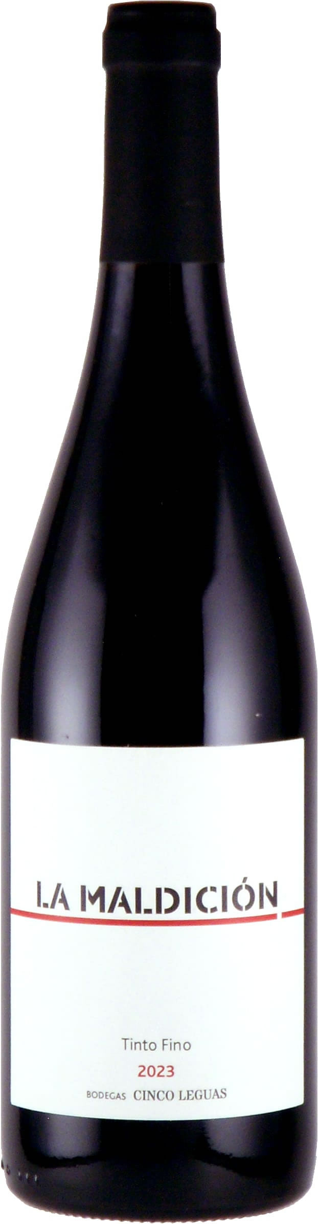 ラ・マルディシオン・ティント・フィノ　2023　ボデガ・シンコ・レグアス ティントフィノとマルヴァールを除梗し木樽とステンレスタンクで3日間醸し後プレス、10hlと15hlのステンレスタンクで発酵し、3種類の木樽で熟成しました。淡い紫ガーネ...