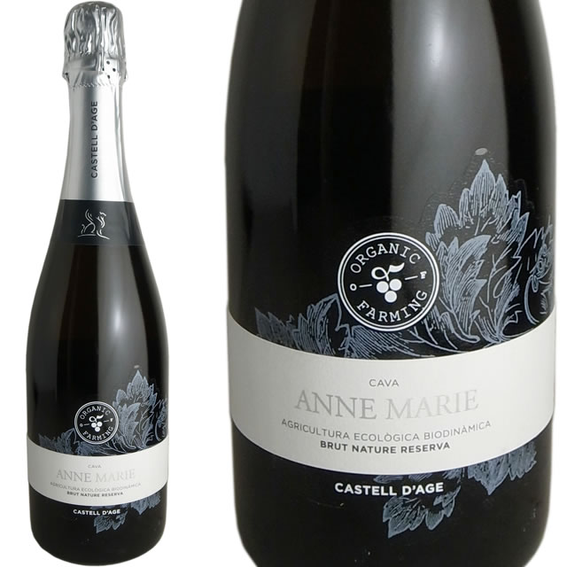 アンヌ・マリー・コンテッス・カヴァ・ブリュット・ナチュレ・レセルヴァ　NV　カステル・ダージュ バルセロナ近郊の無農薬ブドウを家族総出で丁寧に手造りした賜物です。ゆっくりプレスしステンレスタンク内発酵、瓶内2次発酵後20 ヶ月間熟成、ノンド...