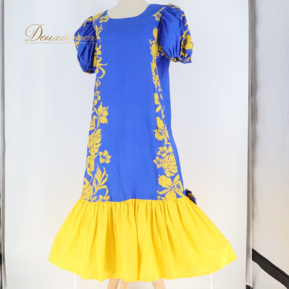 【 商品説明 】 【商品名】 ダンス衣装 ハワイアンダンス フラダンス 【サイズ】表記無し 平置き実測：総丈約119cm（裾～肩部まで）、肩幅約37cm、身幅約53cm、ウエスト約49cm ※実測の為、多少の誤差はご了承ください 【仕様】 ...