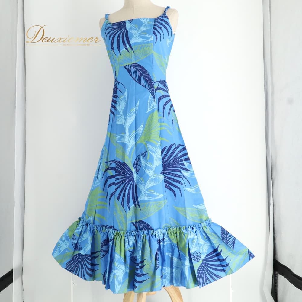 【 商品説明 】 【商品名】 ダンス衣装 ハワイアンダンス フラダンス 【サイズ】表記なし 平置き実測：総丈約118cm（裾〜肩部まで）、身幅約42cm、ウエスト約34.5cm ※実測の為、多少の誤差はご了承ください 【仕様】 ・背面ファス...
