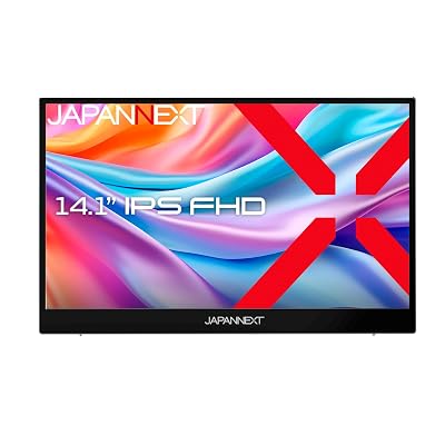 JAPANNEXT 14.1インチ モバイルモニター IPS パネル フルHD 1920x1080解像度 (USB/Type C/MAC PC対応/スピーカー内蔵 / sRGB100% / 非光沢) JN-MD-IPS141FHDRブランド...