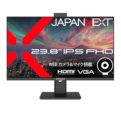 JAPANNEXT 23.8インチ 液晶モニター JN-IPS238F-CMSブランドJAPANNEXT色ブラックモデルJN-IPS238F-CMS商品説明【商品概要】23.8インチのIPSパネルを搭載し、フルHD(1920x1080)解像...