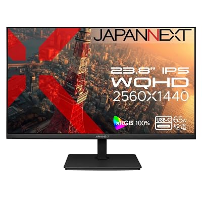 JAPANNEXT 23.8インチ 液晶モニター JN-IPS238WQHD2-C65WブランドJAPANNEXT色ブラックモデルJN-IPS238WQHD2-C65W商品説明【商品概要】23.8インチのIPSパネルを搭載し、WQHD(25...