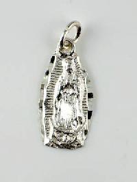 純銀の「マグダラのマリア」ペンダント クラスプリングサイズ：2mm 全長さ：約26mm