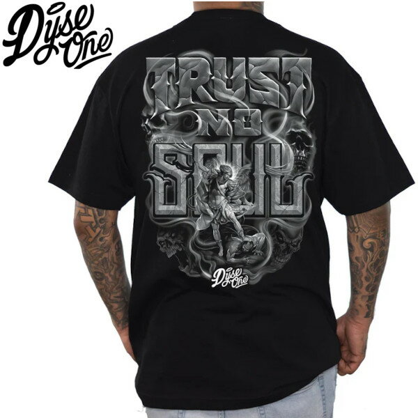 ◆こちらの商品はネコポス発送可能です！！ ◆BRAND:DYSE ONE【ダイスワン】 ■COLOR: ブラック ■QUALITY:コットン100% ■SIZE SIZE/身幅/着丈/袖丈/肩幅(cm) M/50/71/21/50 L/54...