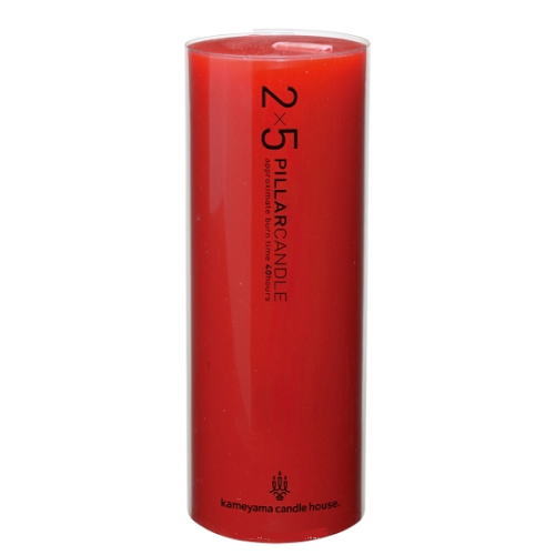 ---------------information--------------- 2×5ピラーキャンドル レッド 2インチ×5インチのレッドカラーがお部屋を明るく演出してくれます。大きなキャンドルを大切に使い切ることを「キャンドルを育てる...