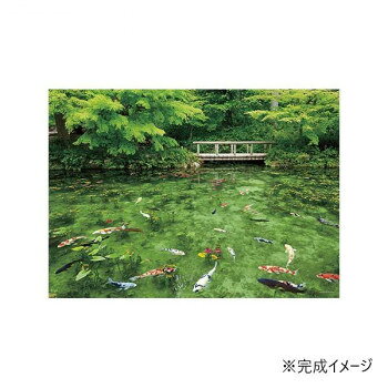 美しい色合いのジグソーパズルです。岐阜県関市板取の根道神社参道脇にある貯水池。「美しすぎる池」と評されクロード・モネの名画「睡蓮」を連想させる風景です。幻想的で絵か写真かわからないともいわれる人気観光スポットです。サイズ個装サイズ：17×2...