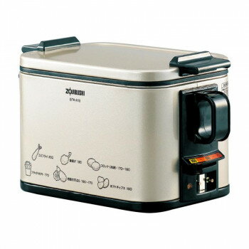 油の温度が160度〜200度に調節できます。・19cmの海老もまるごと調理・油温調節機能(160〜200度)・内容器フッ素樹脂加工サイズ外寸:30×17×18cm、内寸:21×14×10cm個装サイズ：33×20×20cm重量約:2100g...