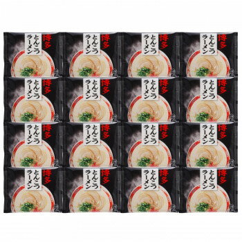 博多とんこつラーメンの麺とスープのセットです。※着時間指定不可の商品です。内容量半生麺90g×16、豚骨スープ30g×16サイズ個装サイズ：35.7×36.6×10cm重量個装重量：2710g仕様賞味期間：製造日より90日生産国日本※掲載納...