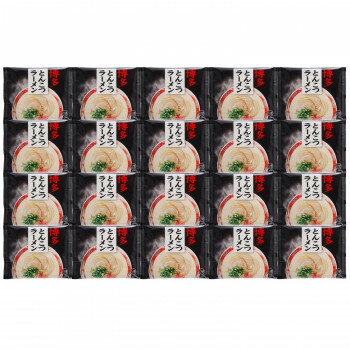 博多とんこつラーメンの麺とスープのセットです。※着時間指定不可の商品です。内容量半生麺90g×20、豚骨スープ30g×20サイズ個装サイズ：35.7×36.6×10cm重量個装重量：3250g仕様賞味期間：製造日より90日生産国日本※掲載納...