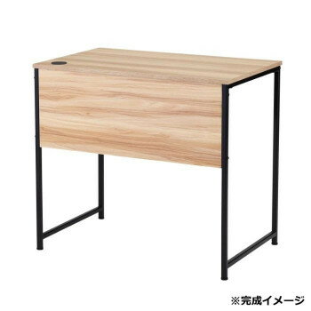 天板には配線口もあるため、壁につけてもパソコン等の使用に問題はありません。天板カラーはナチュラルです。サイズ幅800×奥行500×高さ720mm個装サイズ：83.5×53×11cm重量11.3kg個装重量：11700g素材・材質フレーム:2...