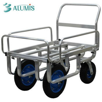 大型ノーパンクタイヤ搭載で悪路に強い。全てがワンサイズ大き目の安定感抜群のコンテナカー!伸縮フレーム採用で積載物により、荷台幅の調整が可能。工具を使わず簡単組立。自在タイヤ仕様で小回りも効く。※北海道・沖縄・離島は別途運賃がかかります。※一...