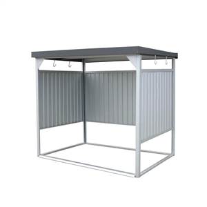 屋外収納、自転車置き場、喫煙所などさまざまな用途で使用できます。サイズ個装サイズ：19.0×14.0×245.0cm重量個装重量：35000g素材・材質屋根:化粧板塗装:メラミン塗装パネル面:ガルバリウム鋼板仕様屋根寸:W2390×D179...