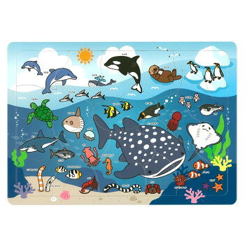 海のいきものがいっぱい。海のいきもののイラストがいっぱいのパズルです。サイズ375×267×3mm個装サイズ：30×39×0.3cm重量個装重量：226g素材・材質紙生産国中国※掲載納期は目安であり、商品欠品の場合、お時間をいただいたり、完...
