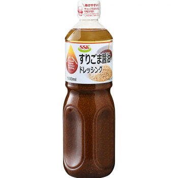 粗すりの深煎りごまを使用した甘口の和風ドレッシングです。にんにくと黒こしょうでパンチをプラスしました。※栄養成分の表示値は、目安です。内容量1Lサイズ個装サイズ：34×18×29cm重量個装重量：9500g仕様賞味期間：製造日より300日セ...