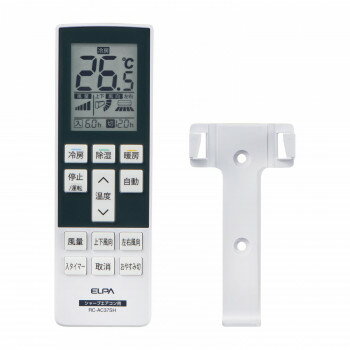 設定不要ですぐに使えるエアコンリモコン。大きく見やすい液晶画面。夜間の操作に便利なバックライト機能付き。0.5度単位の温度調節に対応しています。サイズ個装サイズ：3×8×22cm重量個装重量：155g仕様動作距離:約7m(使用機器や部屋の条...