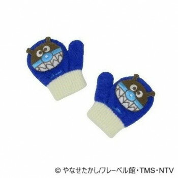 バイキンマンの大きなワッペンが付いたやわらかい肌触りのミトンです。顔の部分を押すとピッと音が鳴ります。サイズトドラーサイズ個装サイズ：10×10×2.5cm重量個装重量：26g素材・材質ニット(アクリル、ナイロン、ポリウレタン)仕様(C)や...