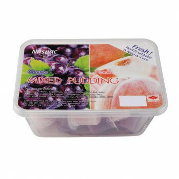 グレープとピーチ味のナタデココ入りプリンのアソートです。※日本国内のみ販売可能な商品です。海外販売はできません。※プリンやナタデココはそのまま飲み込むとのどに詰まる事があります。小さなお子様やお年寄りの方は小さく切るなどして、注意してお召し...