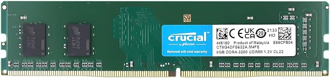 8GB crucial Micron製 増設 メモリ デスクトップ DDR4 3200 mhz PC4 25600 DIMM 288pin CT8G4DFS632A ddr4-3200 8gb udimm ddr4 pc4-25600 8g...