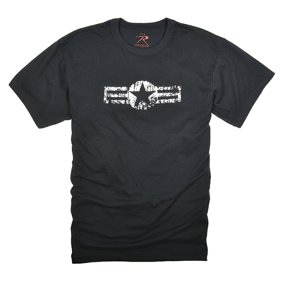 半袖Tシャツ ミリタリーTシャツ ロスコ胸にエアーコープのスターマークがプリントされたロスコのTシャツです。Tシャツの首元の内側にタグなどが付いていないので、着ているときにタグが邪魔になることはありません。Tシャツの詳細カラー:ブラック/素...