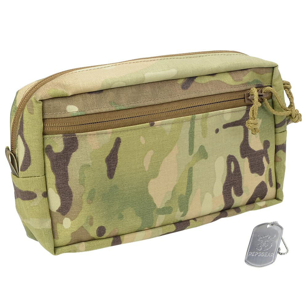 レプズギア ワイドポーチ モールシステム対応広くて使いやすい、高耐久GPワイドユーティリティポーチ高品質でありながら手頃な価格のギアを展開するミリタリーブランド「REPSGEAR（レプズギア）」製のユーティリティポーチです。 Spiritu...