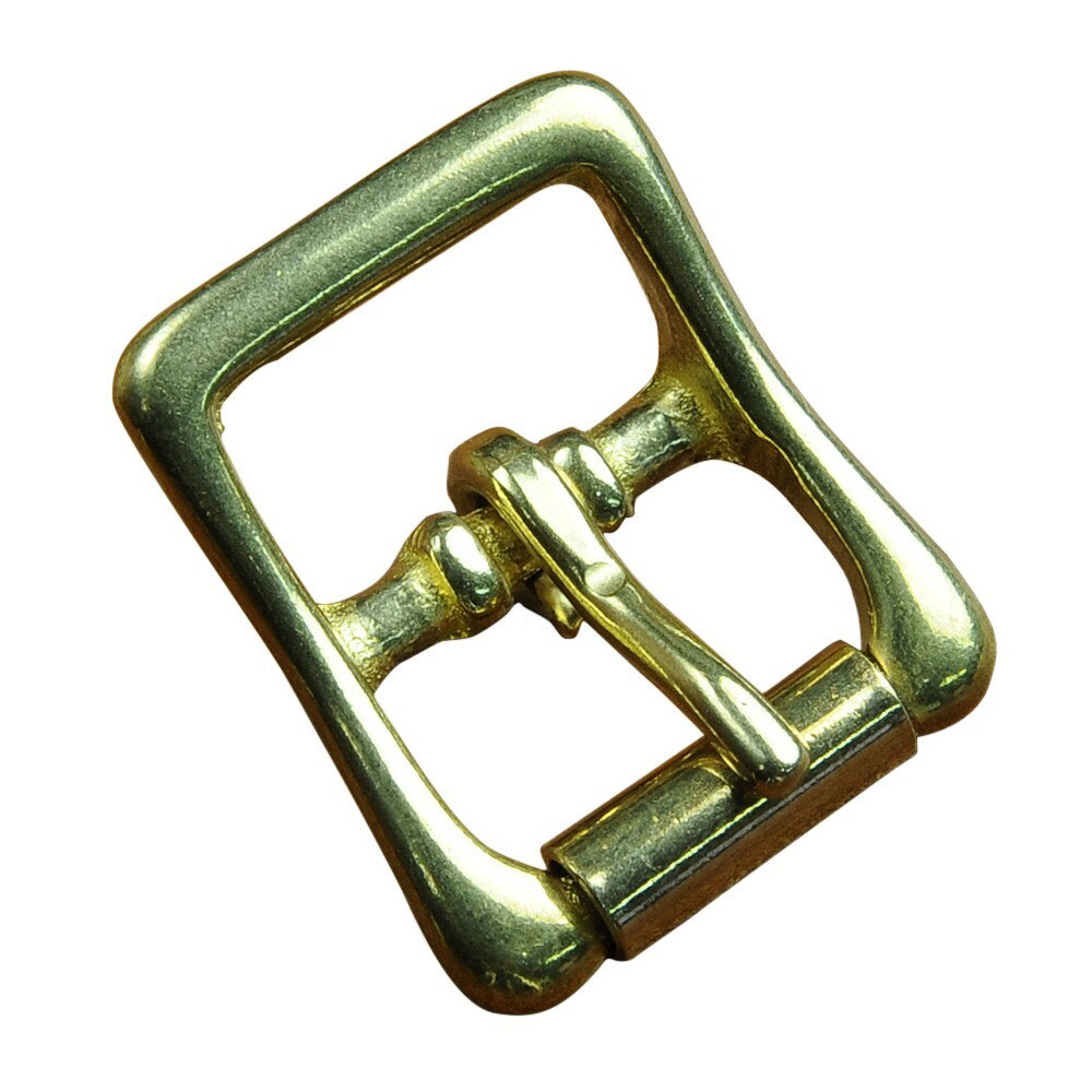 ブラス 美錠ローラー付でベルトが通しやすい舟型のバックル鞄の取っ手やショルダーストラップの調節具に便利な、舟型のバックルです。片側のローラーが回転する事でベルトが滑りやすくなり、簡単に取り付けられる仕様となっています。素材は真鍮製で、重厚感...