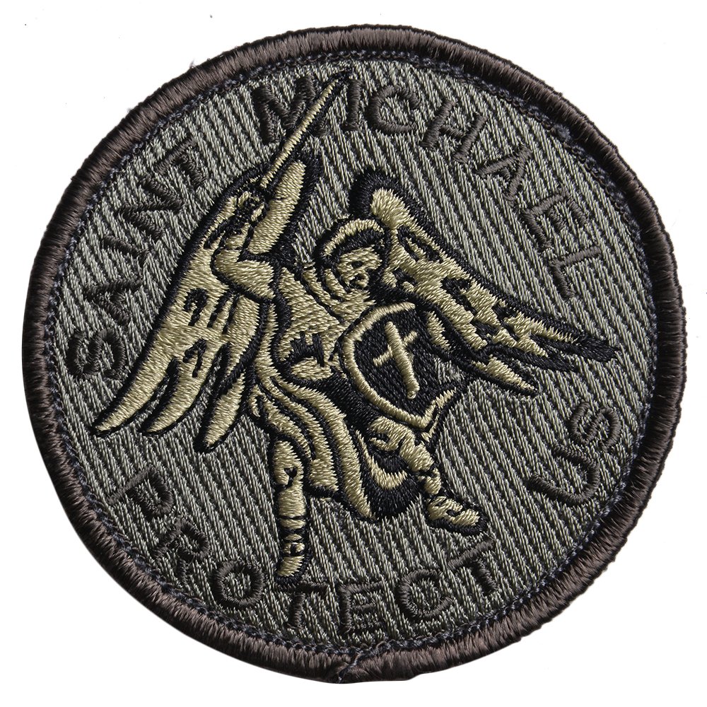 ミルスペックモンキー ワッペン MSM大天使ミカエルをモチーフにしたパッチ様々な種類のパッチを製作するMIL-SPEC MONKEY(ミルスペックモンキー)の刺繍ワッペンです。「SAINT MICHAEL」、「PROTECT US」(聖ミカ...