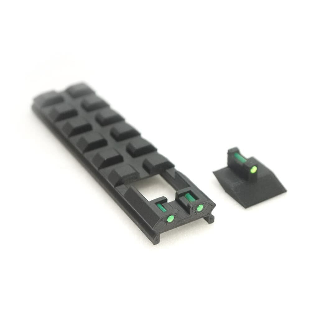 エフアンドエフ 20mmレール 集光ファイバー光学機器の搭載と見やすい照準を両立するレールエアガン用カスタムパーツを展開する、F＆F GunParts。SOCOM Mk23対応20mmトップレールです。 スライド上部へ取り付けることで、対応...