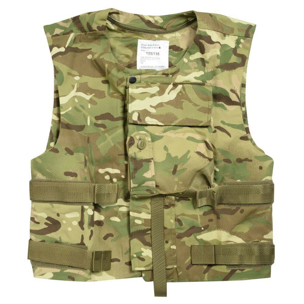 プレートキャリア 装備品 サバゲーイギリス軍の現行標準迷彩「MTPカモ」柄の防弾ベスト■軍放出品のご購入を検討されているお客様へ。ご購入前に必ず下記の説明文、注意文を最後までご一読いただきますようお願い致します。イギリス陸軍より払い下げられ...