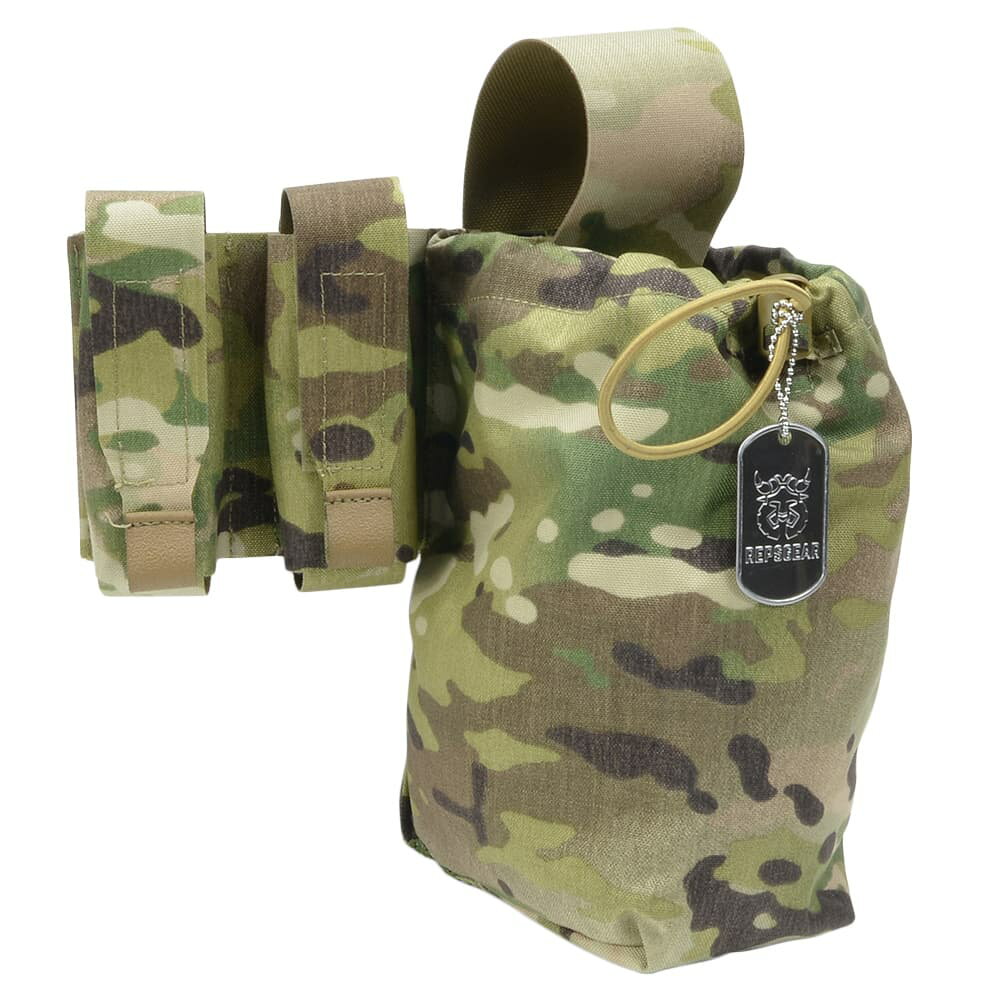 レプズギア 収納袋 ベルトプラカード拳銃マグ2本、ライフルマグ1本もまとめて収納可能なダンプポーチ手頃な価格で高品質なプロダクトを展開する「レプズギア」の「PLATATAC - Craighead PRMD Belt Placard」をモデ...