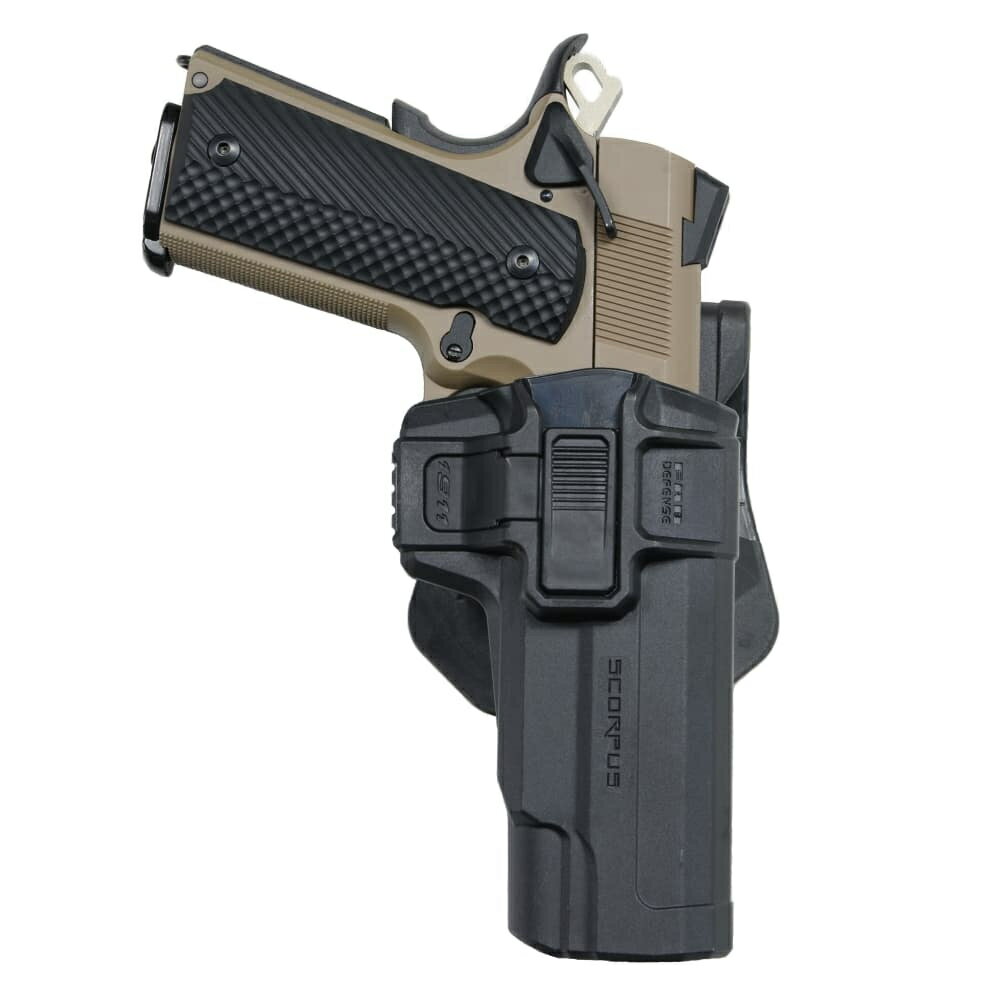 FABディフェンス 実物 ヒップホルスターパドルとベルトループを交換できる、レベル2ヒップホルスター最先端のタクティカルウエポン、アクセサリーを製造・開発しているイスラエルの実物用ガンパーツメーカー「FAB DEFENSE(ファブディフェン...