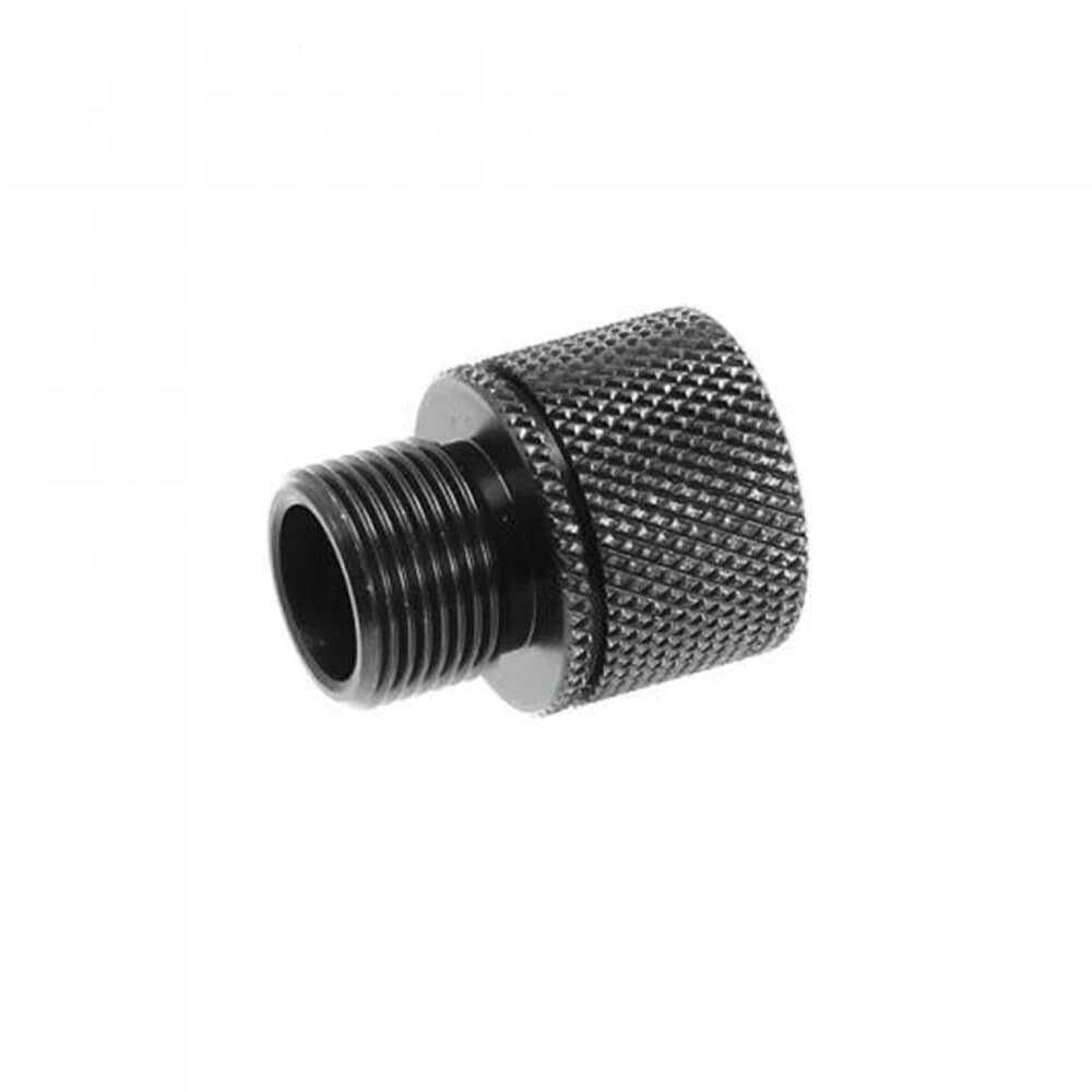 ライラクス NINEBALL サプレッサーソーコムを強化する、14mm逆ネジサイレンサー対応アタッチメント独自のエアソフトガン用カスタムパーツを数多く展開する国内ブランド「LayLax」のサイレンサーアタッチメント。東京マルイ製固定スライド...