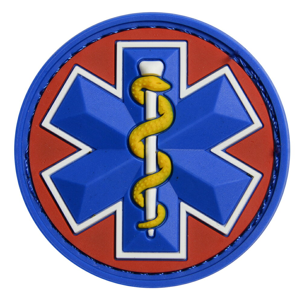ミルスペックモンキー MSM メディカルワッペン救急救命のシンボルマーク「Star Of Life」収納系ミリタリーギアやパッチを中心に販売する「MIL-SPEC MONKEY (ミルスペックモンキー)」のPVC製パッチです。人命救助に関わ...