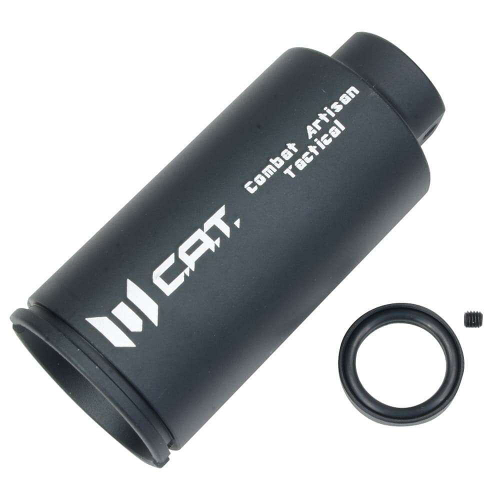 キャット 増音 ニャベスキー可愛い火を噴く猫ちゃんのデザインが描かれたハイダー高品質な電動ガン用モーターなどを展開する「SPARK」の監修による電動ガンブランド「C.A.T.」のハイダー。マズルの14mm逆ネジに取り付け可能。ハイダー形状に...