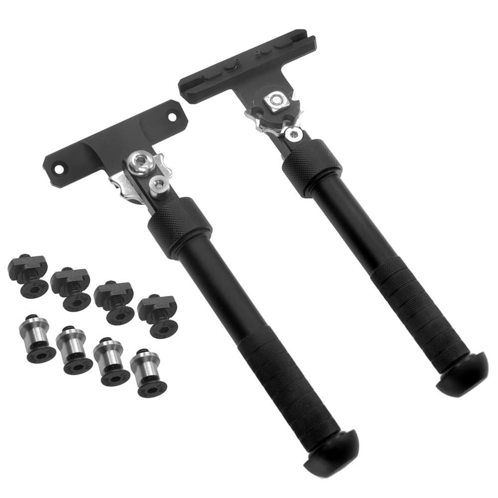 UFC 銃架 5段階調整実戦的フォルムのKeymod/M-LOK対応バイポッドAtlas BT10 V8タイプのスタイルを継承しつつ、サイドマウント方式を採用したバイポッド。KeyMod/M-Lokに対応しており、アダプターなどを介さずに、...