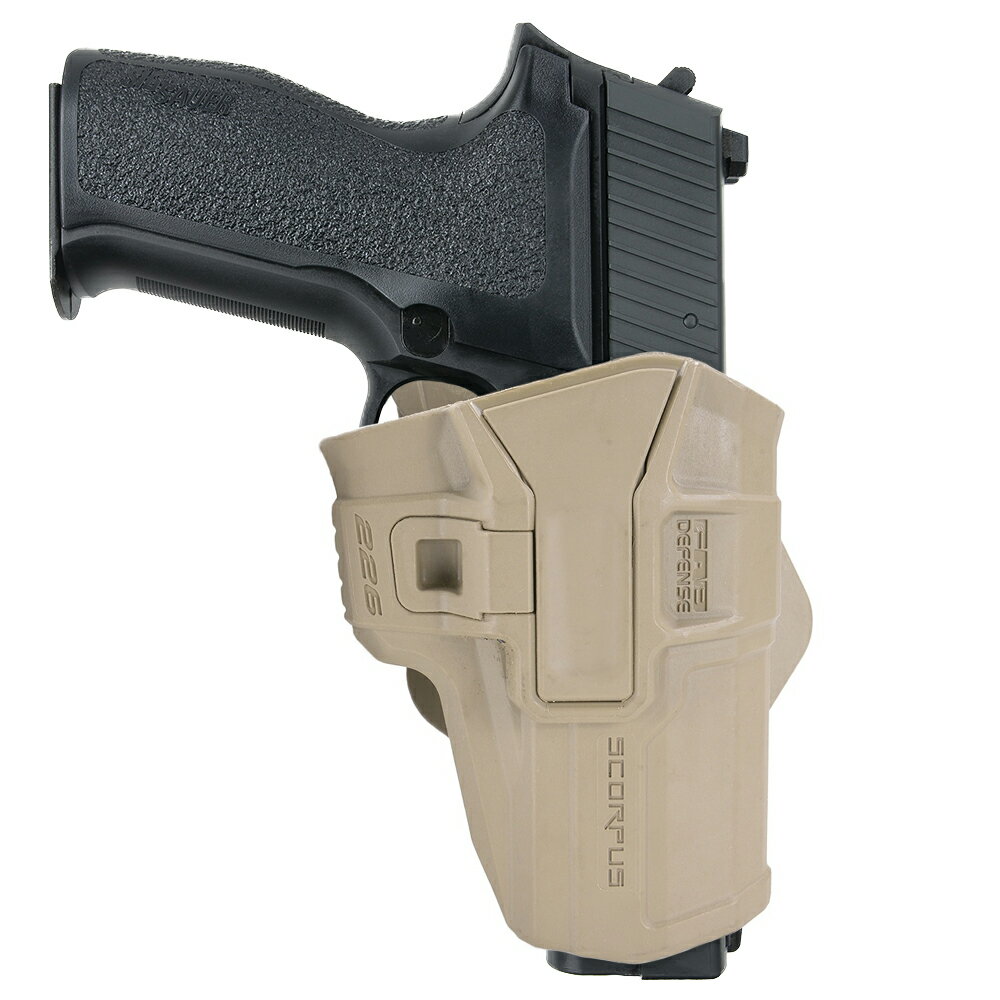 FABディフェンス 実物 ヒップホルスターレベル1ながら高い保持力を誇るヒップホルスター最先端のタクティカルウエポン、アクセサリーを製造・開発しているイスラエルの実物用ガンパーツメーカー「FAB DEFENSE(ファブディフェンス)」のSC...