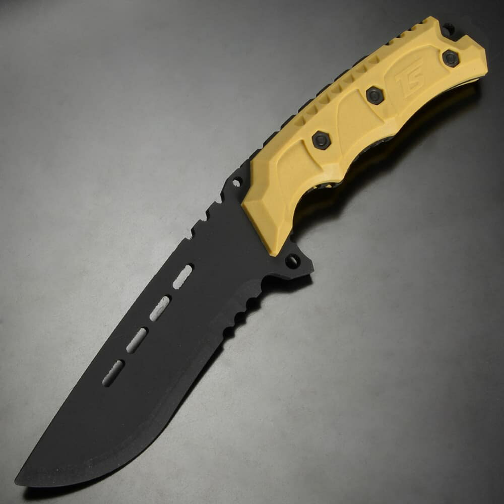 TSブレード 訓練用ナイフ 樹脂製軍用ナイフに近いデザインで作られたGB03ナイフスペイン製ダミーナイフブランド、TS BLADESのGB03ダミーナイフ。高性能ブレードを持つ新しいスタイルとデザインが特徴です。軍用ナイフに近いデザインであ...