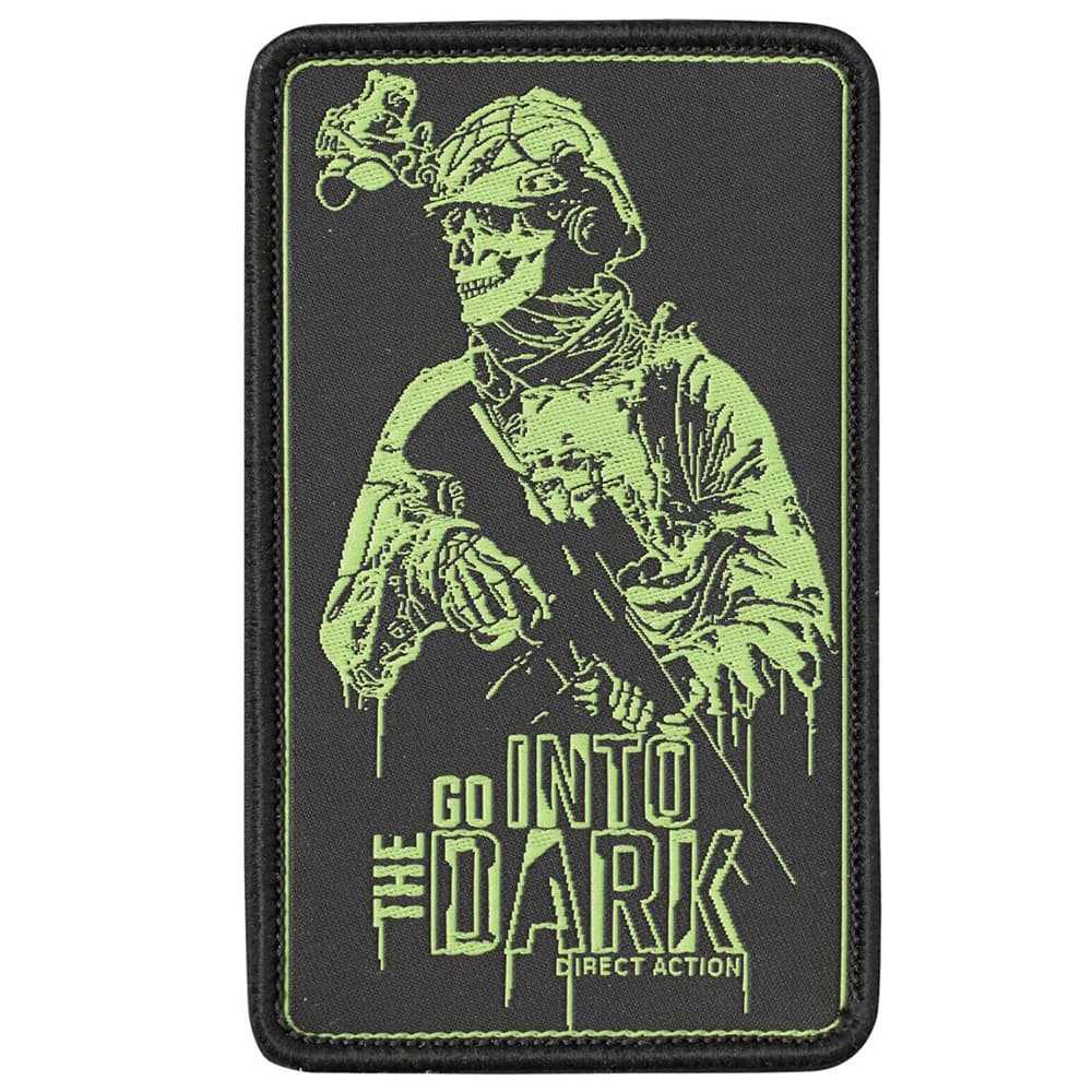 ダイレクトアクション イントゥ ザ ダーク パッチ首元のシュマグやNVG付きのヘルメットが描かれたワッペン軍や法執行機関向けに高機能なタクティカルギアの開発・製造を手がけるポーランド発のブランド「DIRECT ACTION(ダイレクトアクシ...