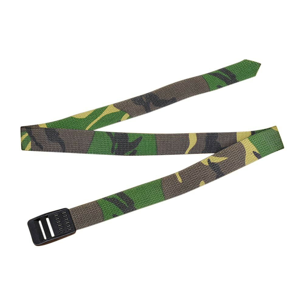 軍物 ミリタリー 荷造り紐バックパックに寝袋などを固定するキャリングストラップ■軍放出品のご購入を検討されているお客様へ。ご購入前に必ず下記の説明文、注意文を最後までご一読いただきますようお願い致します。オランダ軍より払い下げられたキャリン...