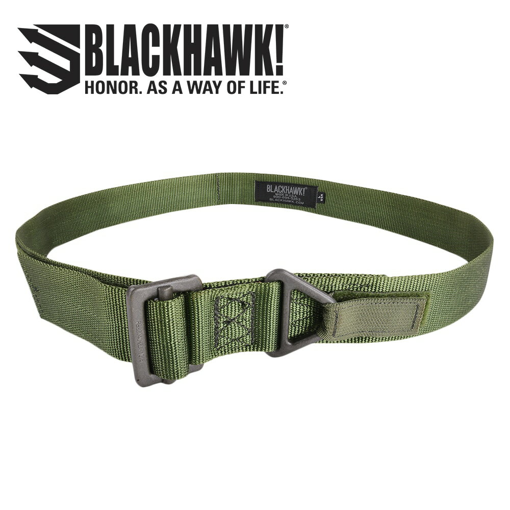 リガーベルト ブラックホーク頑丈な作りのブラックホークのリガーベルトBLACKHAWKのCQBリガーベルト。兵士が戦場で着用するBDUパンツや、一般的なパンツでも問題なく使うことができます。幅約4.5cm、素材は、耐久性や耐水性に優れたナイ...