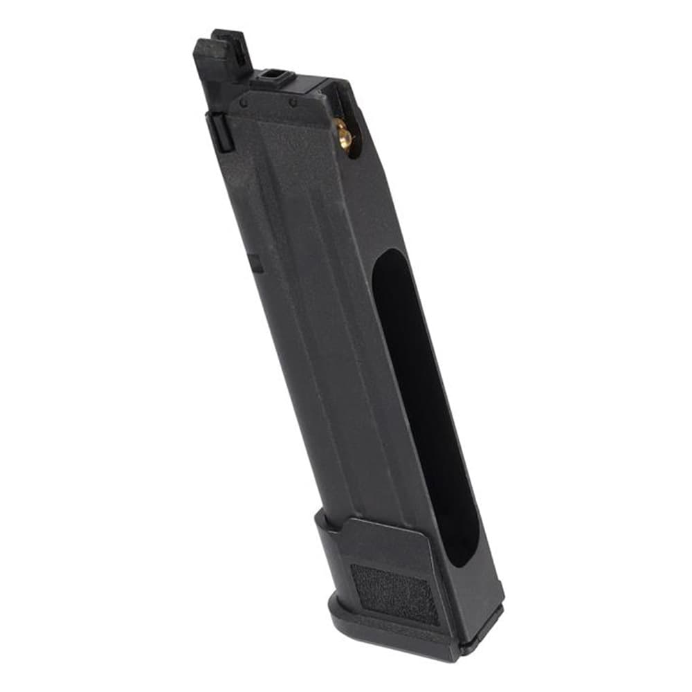 SIG SAUER ガスブローバック 米軍正式採用拳銃M17 CO2ガスブローバックの国内向けスペアマガジンSIG AIR製「M17 CO2 GBB」専用のスペアマガジンです。実物のエクステンデッドタイプのマガジンを再現し、BB装弾数は実弾...