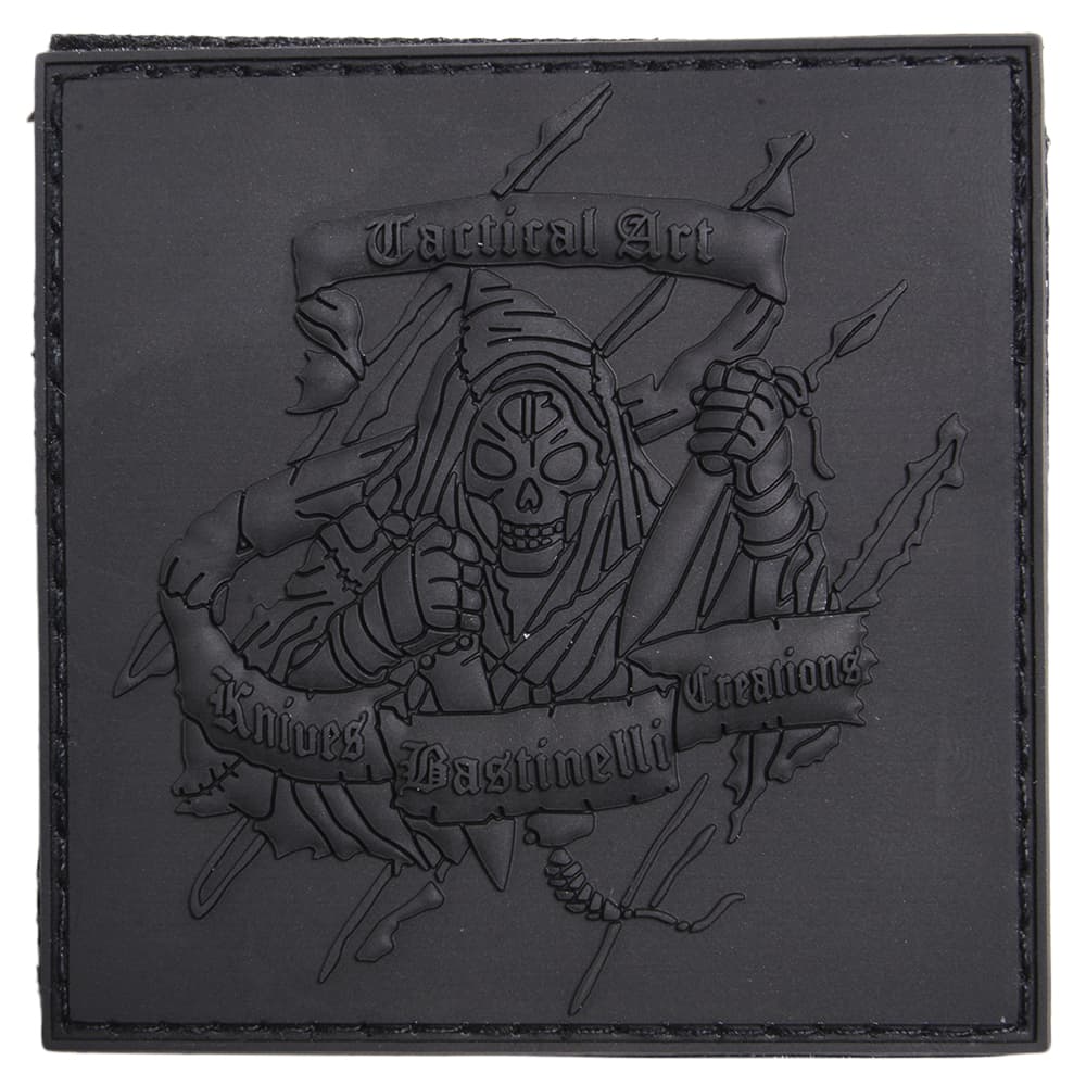バスティネリ ワッペン ラバーベルクロ式で付け外しが簡単にできる死神デザインパッチ革新的なデザインのナイフを製造・販売するイタリアのナイフメーカー「BASTINELLI」のミリタリーパッチです。ベルクロに対応した装備や帽子などに簡単に取り付...