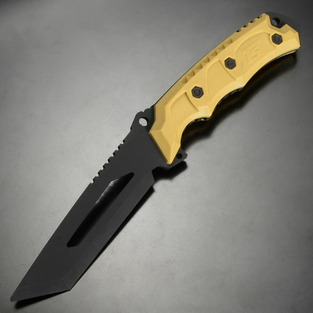 TSブレード dummy knife エリート戦術機器に完全フィット、モールウェビング対応のダミーナイフスペイン製ダミーナイフブランド、TS BLADESのELITEトレーニングナイフ。MOLLEウェビングの幅に合わせたブレードで、MOLL...
