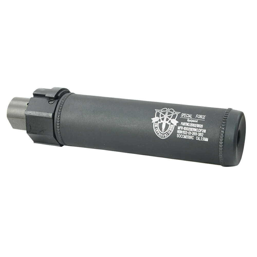 UFC サプレッサー 5.56口径アサルトライフル「UFC サイレンサー SF SOCOM 556RC 14mm逆ネジハイダー付」エアガンをはじめ、ミリタリーグッズ全般を取り扱うエアソフトガンメーカー「UFC」。シュアファイアが5.56口径...