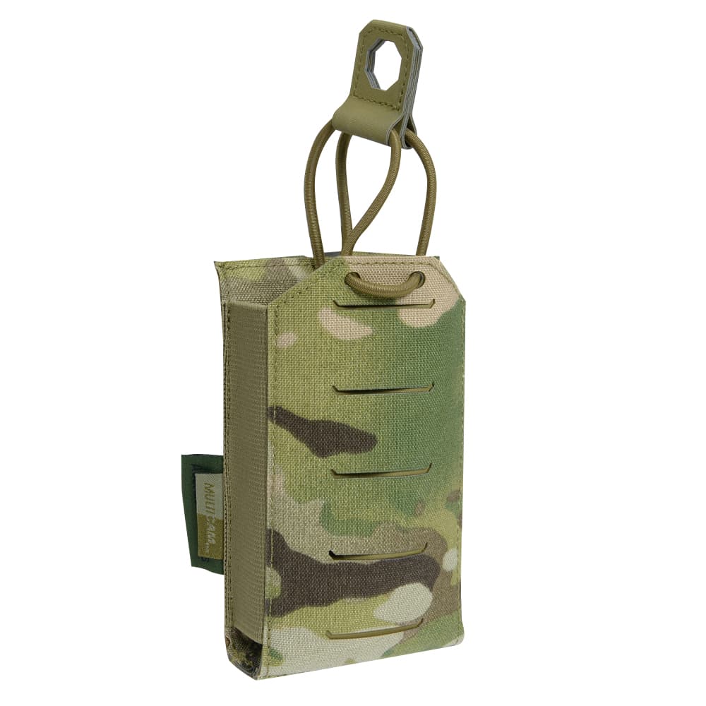 ウォーリアーアサルトシステムズ マガジンポーチ レーザーカット側面の伸縮バンドとトップのバンジーコードでマガジンをしっかり保持イギリスの装備ブランド「Warrior Assault Systems (ウォーリアーアサルトシステムズ)」より、...