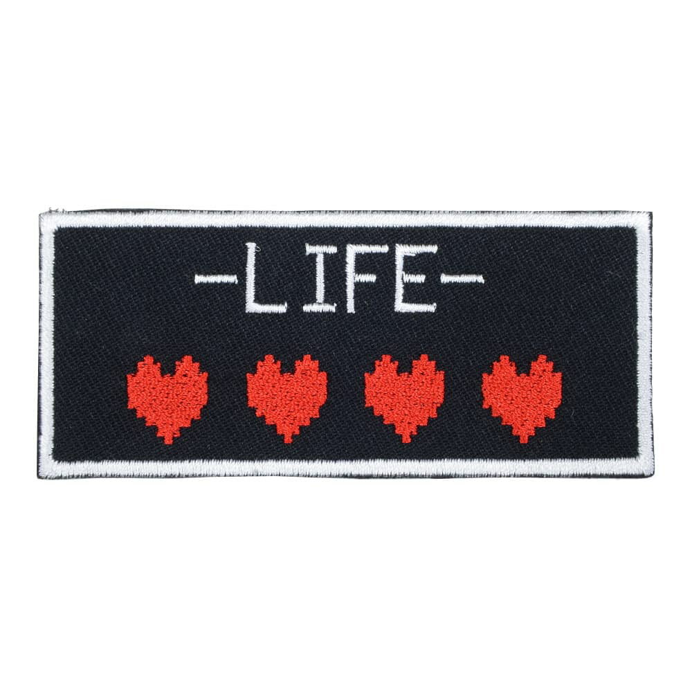 ミリタリーワッペン 体力表示 ユニークパッチベルクロ面に取り付けが可能なユニークパッチオリジナルパッチ販売店「にとろんぱっち」のミリタリーパッチ。自身の体力状況を知らせるようなユニークなデザインが特徴。裏面がオスベルクロになっているので、カ...